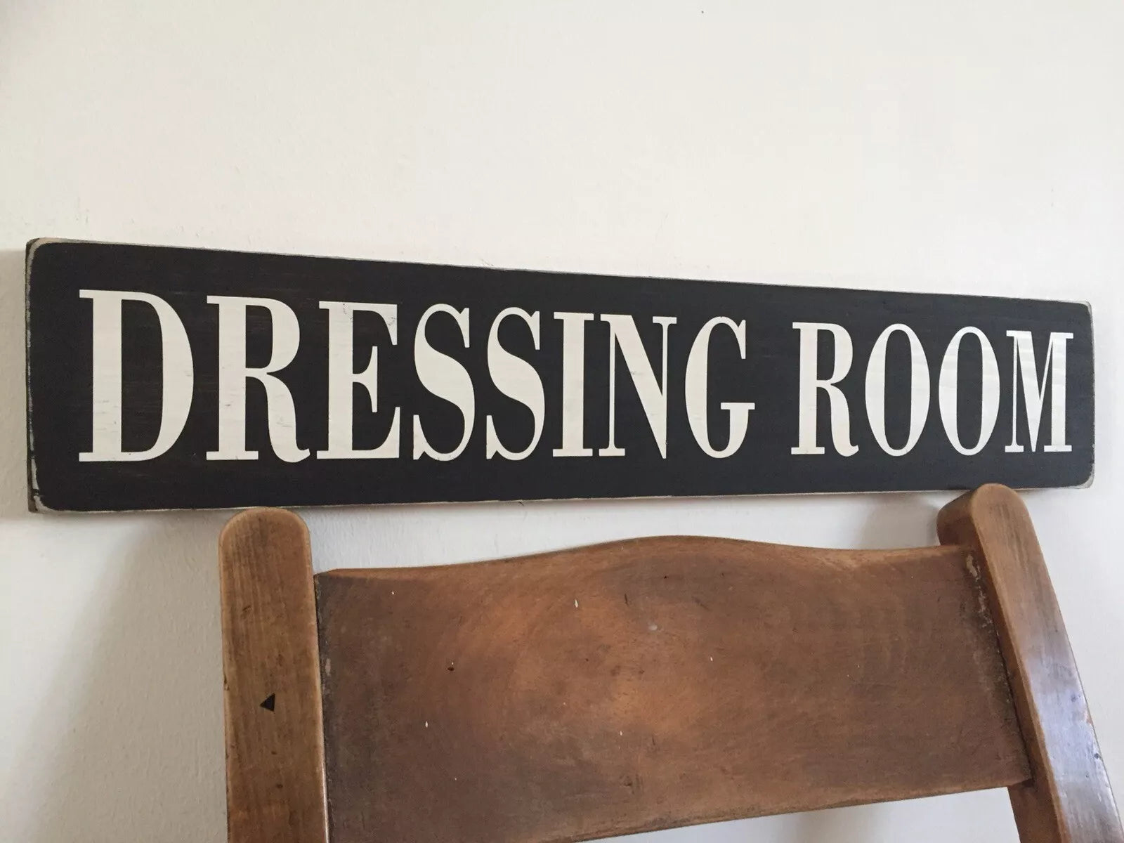Dressing Room Sign - Vintage Wooden Theatre Retail Decor UK – Fat Frog ...