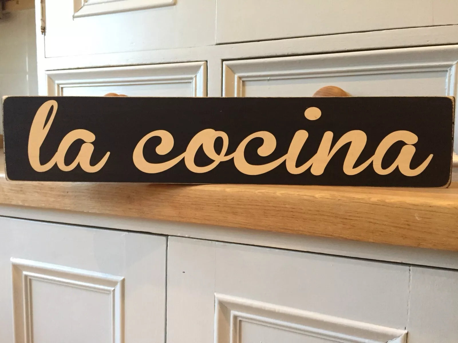La Cocina Sign - Vintage Wooden Spanish Kitchen Decor UK – Fat Frog Signs